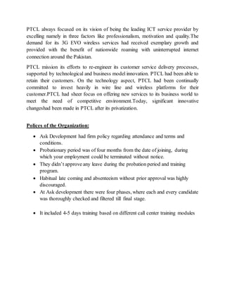 Summary of ptcl | PDF