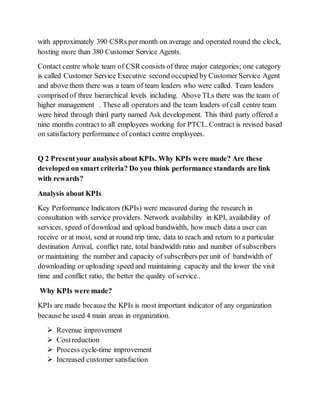 Summary of ptcl | DOCX | Human Resources | Business