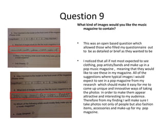 Summary of questionnaire findings | PPT | Contemporary Hits/Pop/Top 40 ...