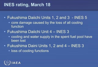 Summary of reactor unit status at 18 March - Graham Andrew | PPT