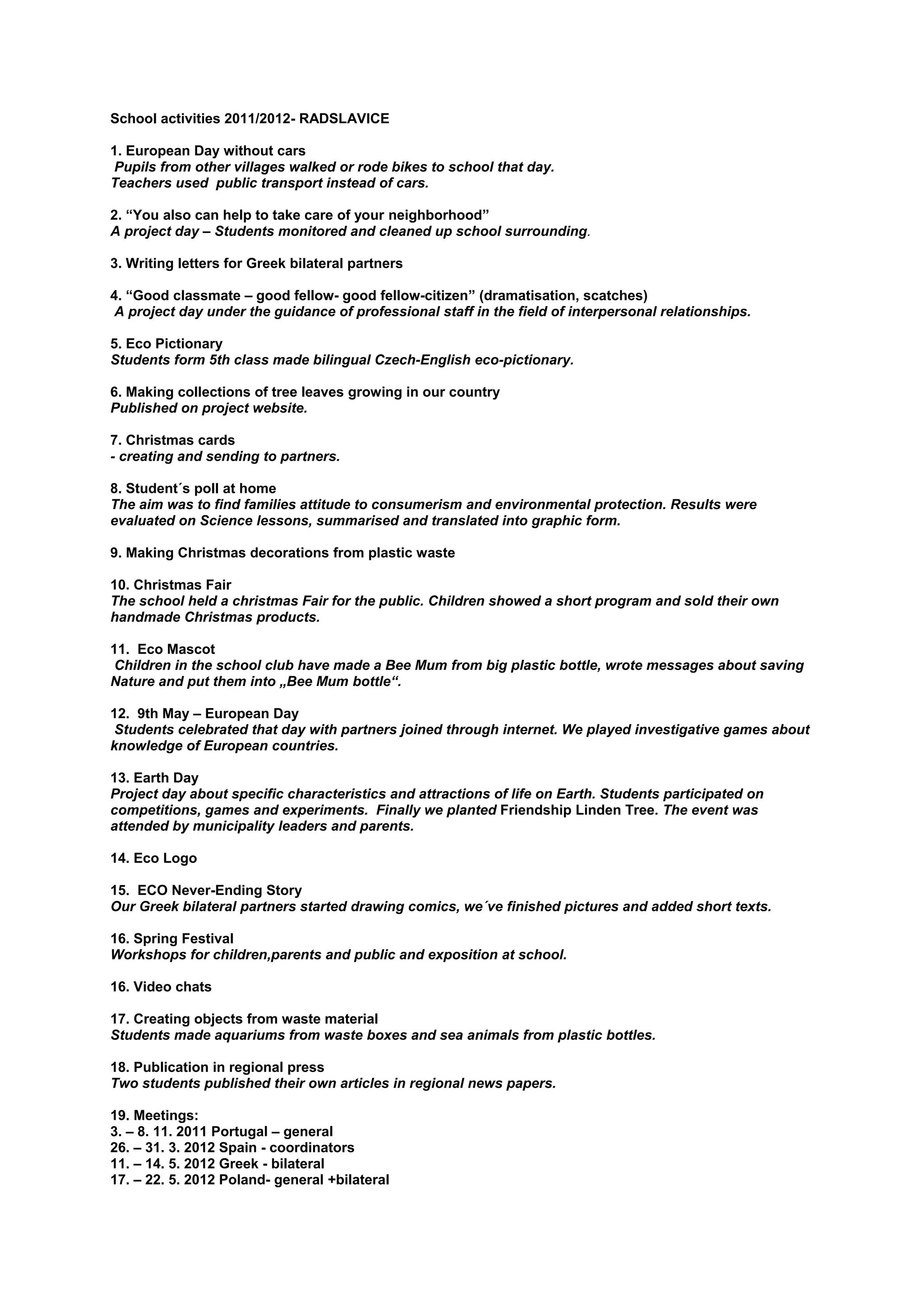 Summary of school activities 2011 2012 | PDF