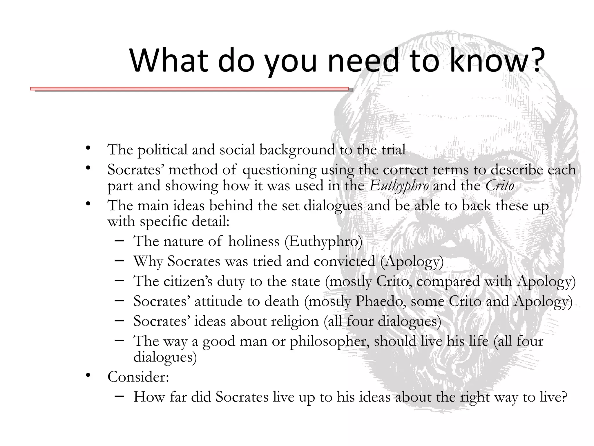 Summary of socrates | PPT