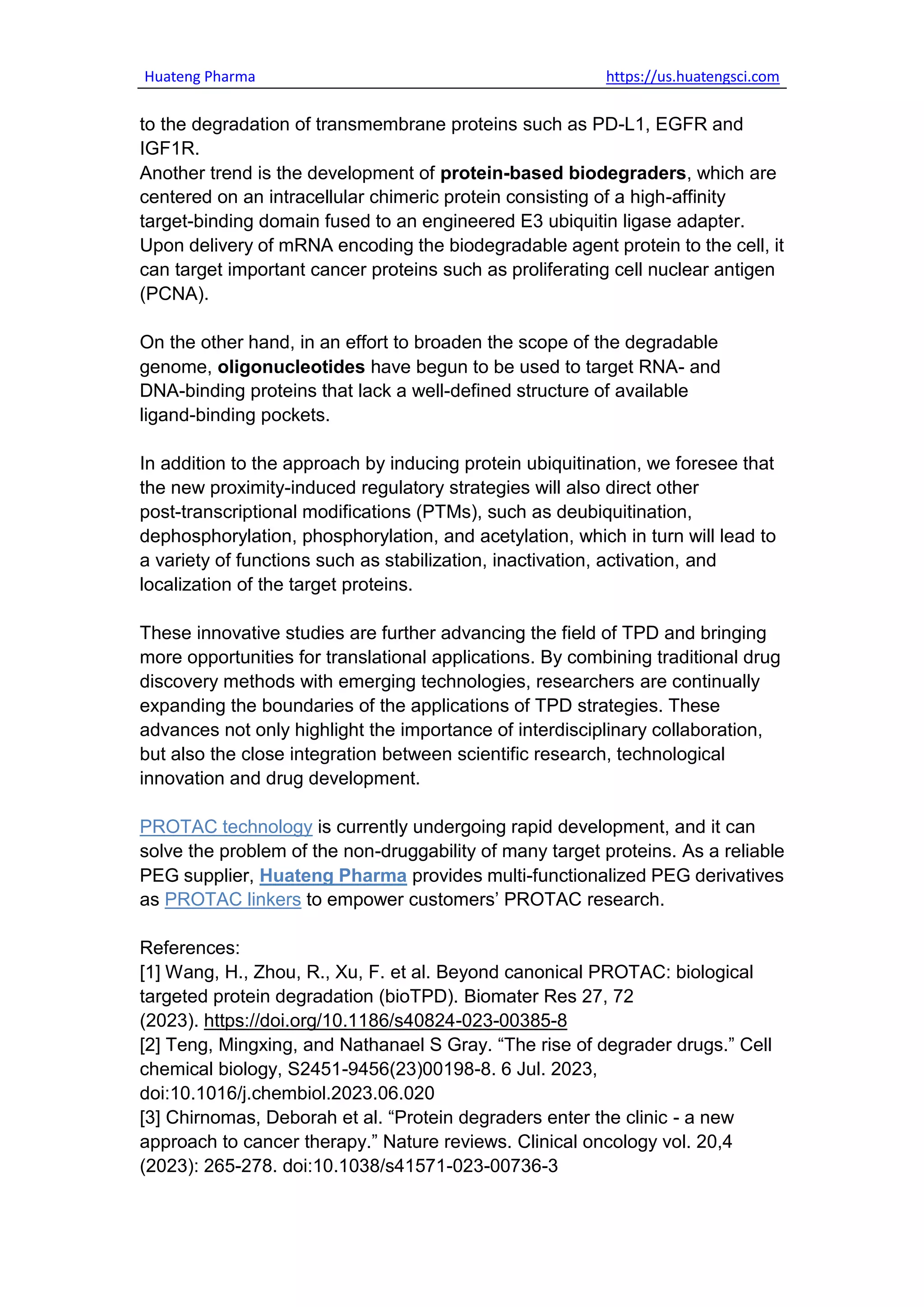 Summary of Targeted Protein Degradation in Clinical Trials.pdf