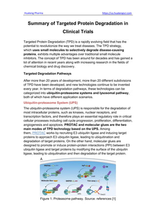 Summary of Targeted Protein Degradation in Clinical Trials.pdf