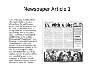 Newspaper Article Example