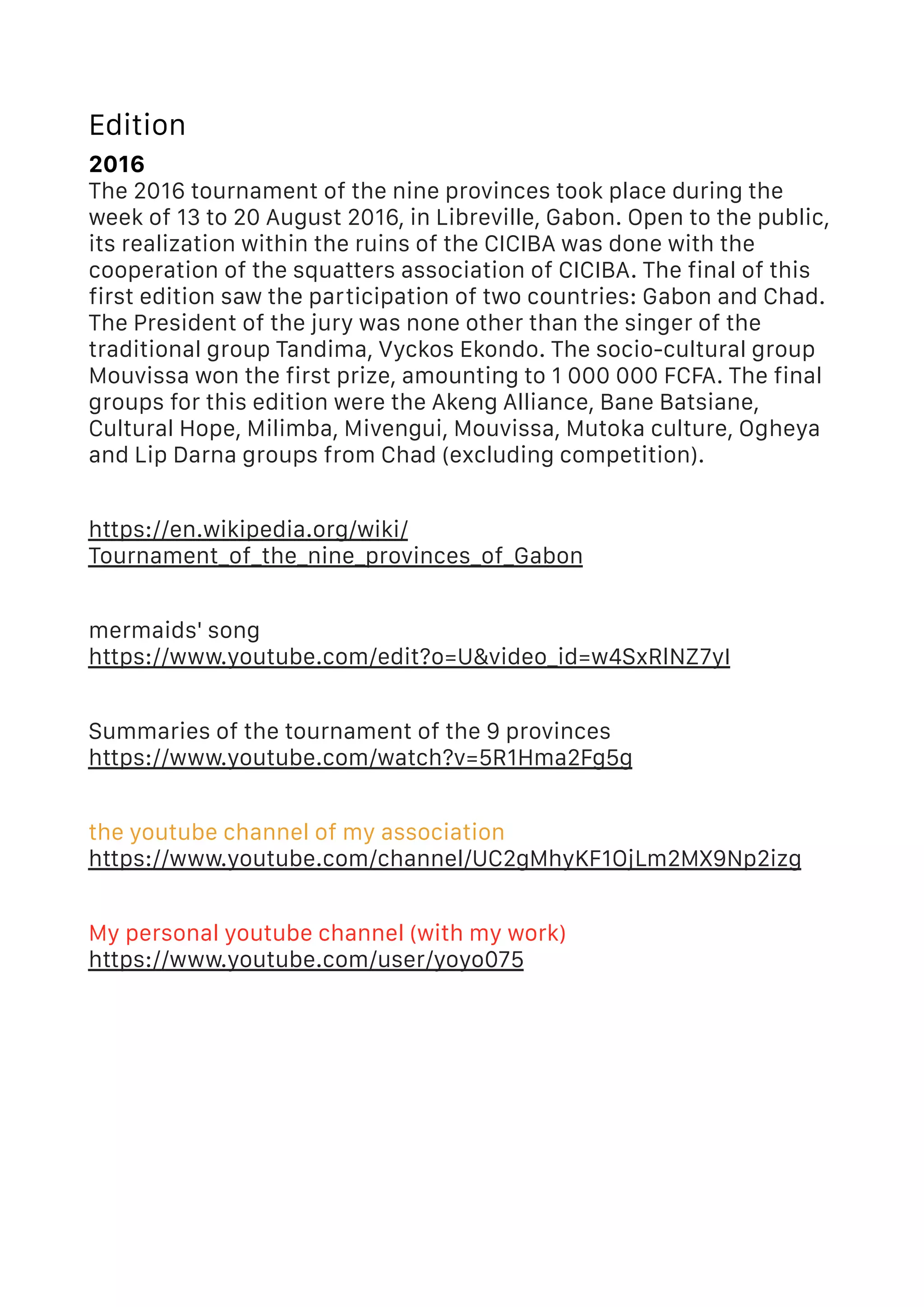 the 9 provinces tournament | PDF