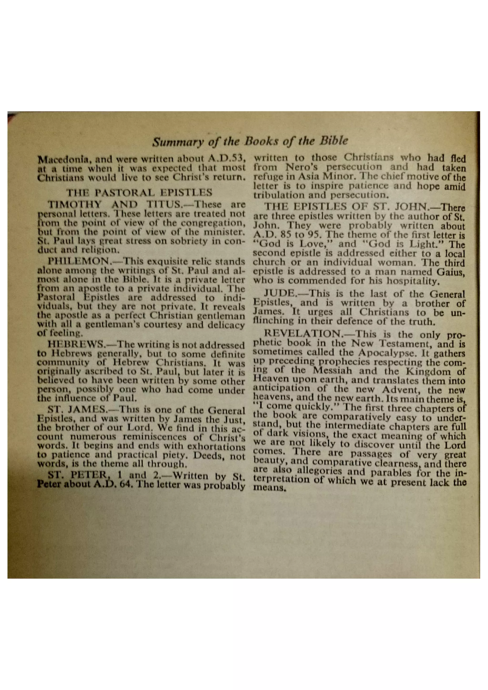 Summary of the Books in the Bible | PDF
