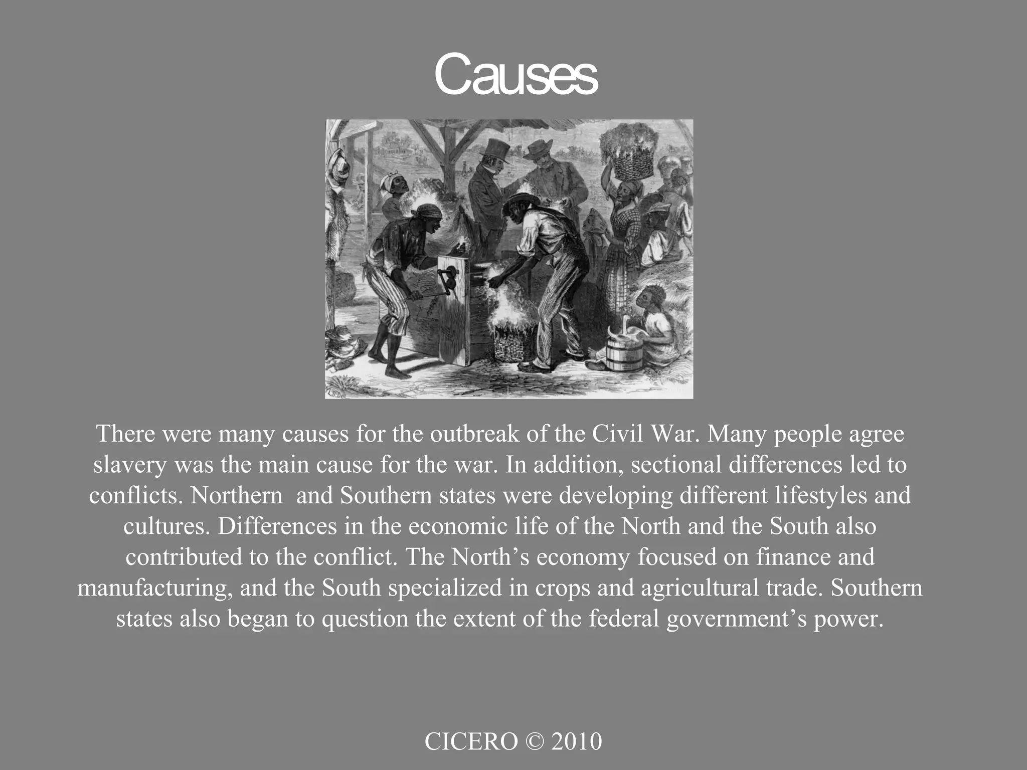 Summary of the civilwar | PPT