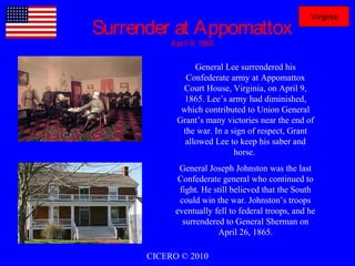 Summary of the civilwar | PPT