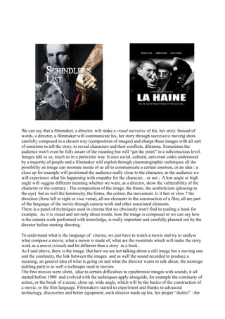 The language of the cinema, the French New Wave and Agnès Varda | PDF