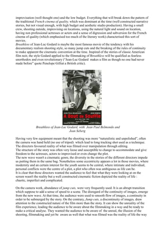 The language of the cinema, the French New Wave and Agnès Varda | PDF