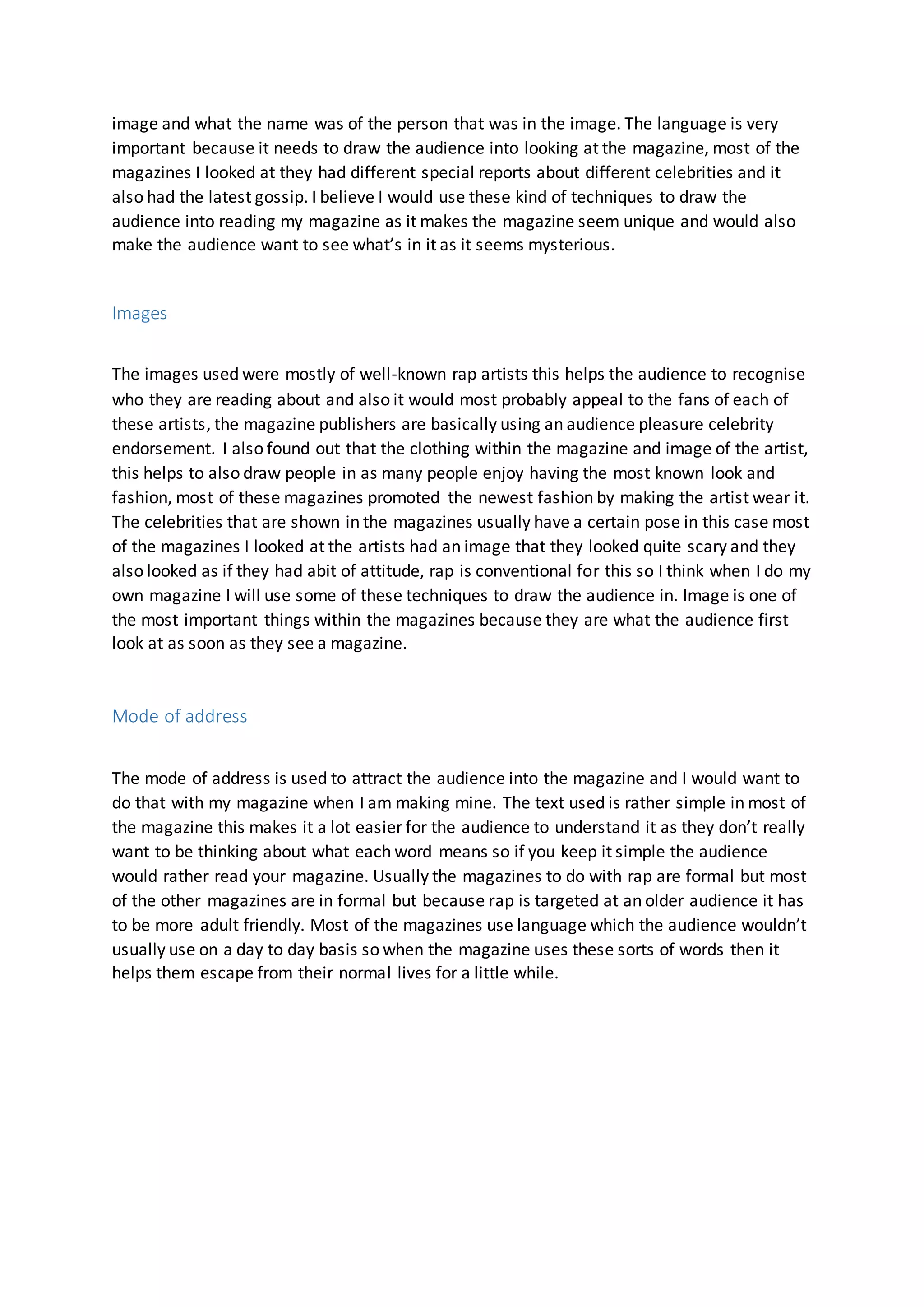 Summary of the magazines | DOCX