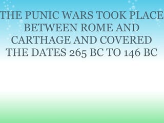 Unit Five - Summary of the Punic Wars | PPT
