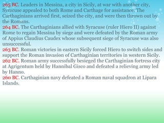 Unit Five - Summary of the Punic Wars | PPT