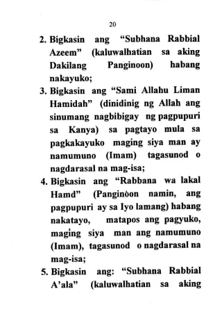 Summary of the three principles of islam tagalog | PDF
