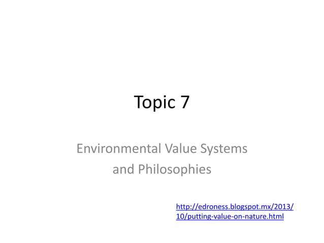 Summary of topic 7 | PPT