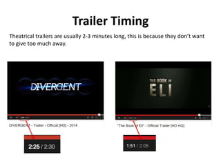 Summary of trailers draft 2 | PPTX