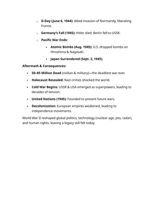 Summary of World War I (Short version).docx