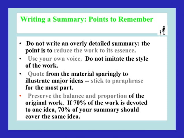 Summary Paragraph examples and practice - English EFL | PPT