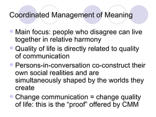 Summary Presentation On Theories Of Interpersonal Communication | PPT