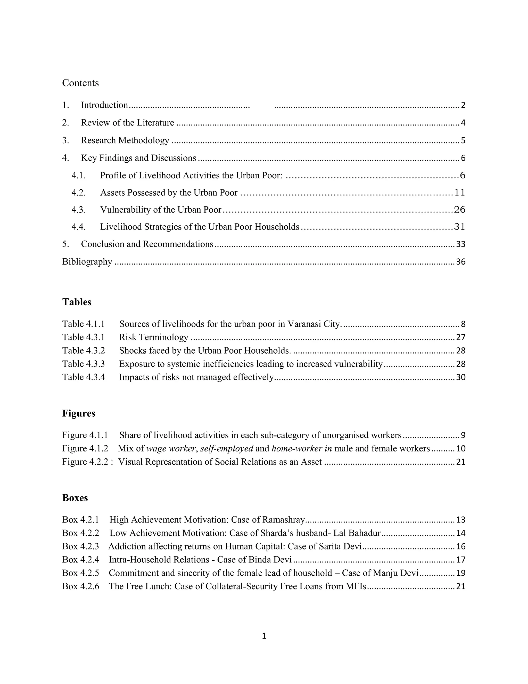 “Livelihoods of the urban poor: Case of Varanasi City in Uttar Pradesh ...