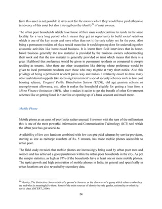 “Livelihoods of the urban poor: Case of Varanasi City in Uttar Pradesh ...