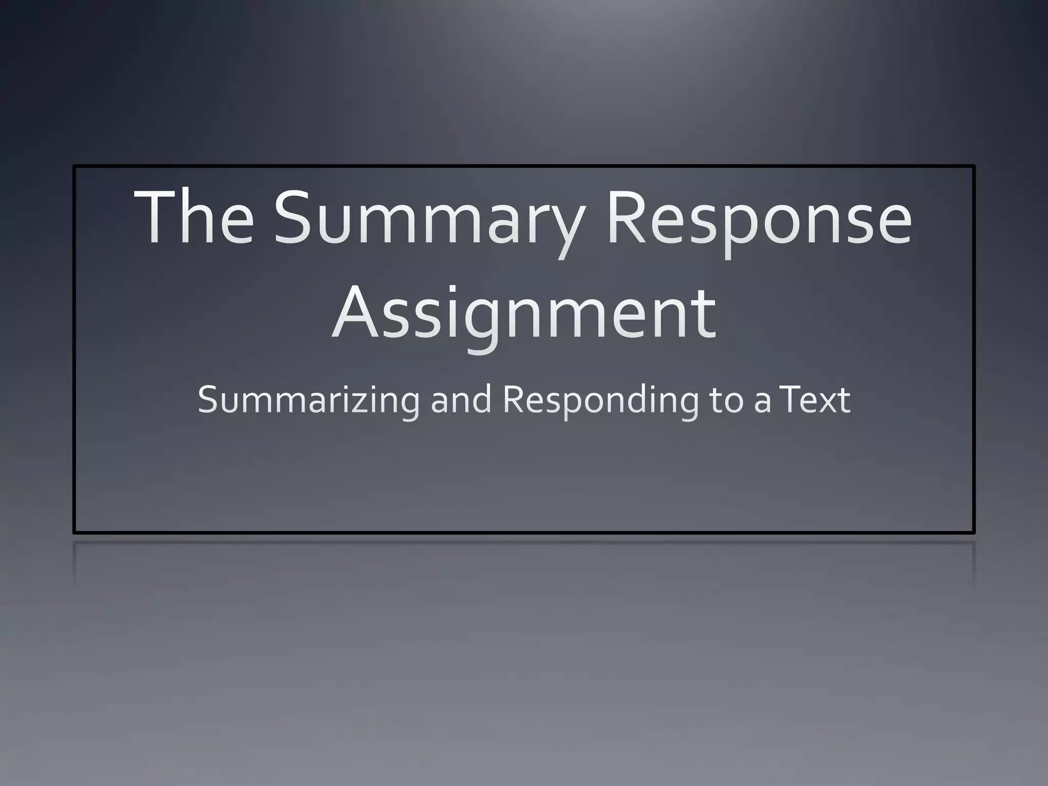 Types of Writing Assignments Explained | PPT