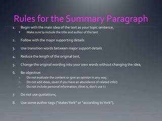 Summary Response | PPTX