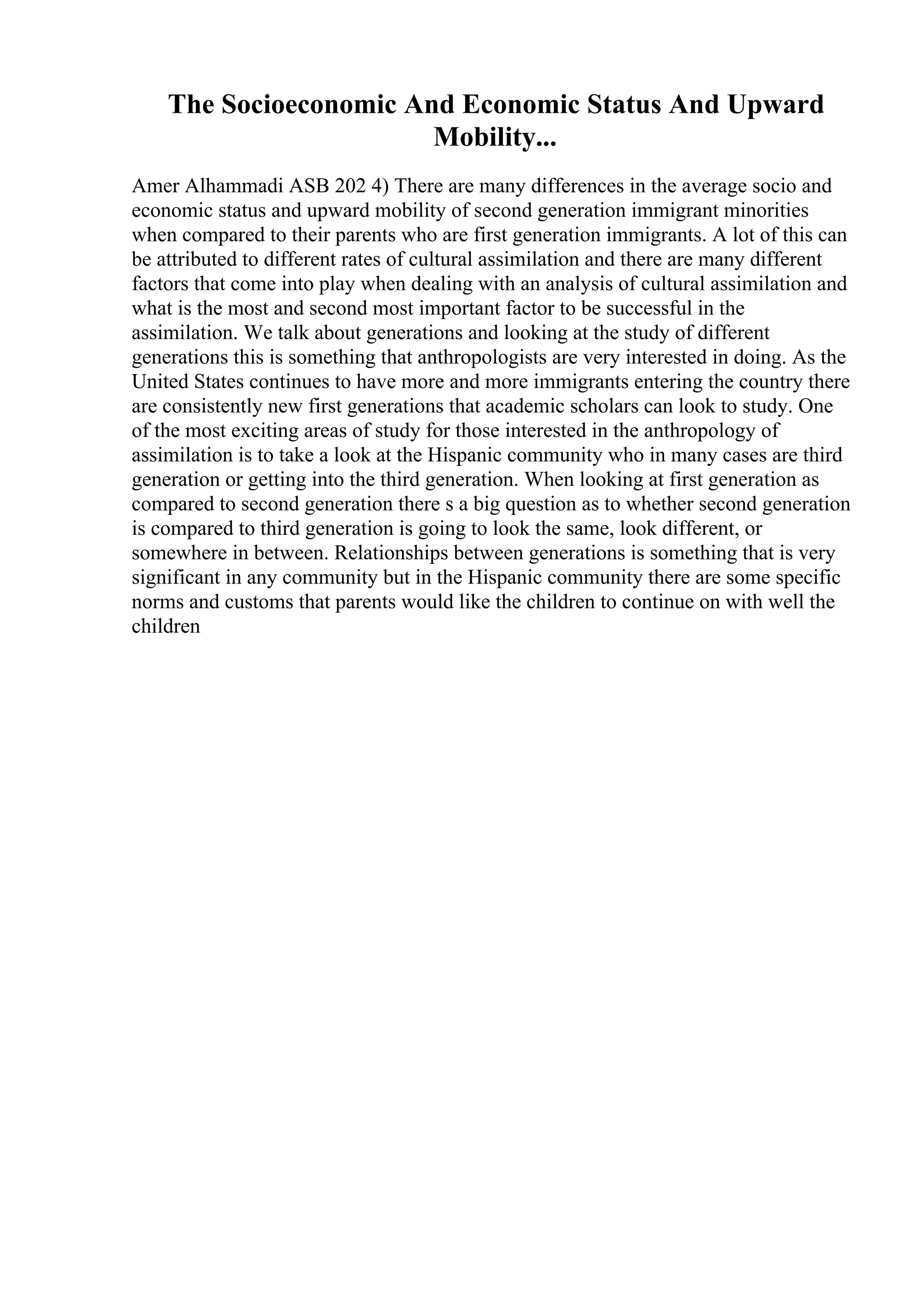 Summary Response Essay Example | PDF