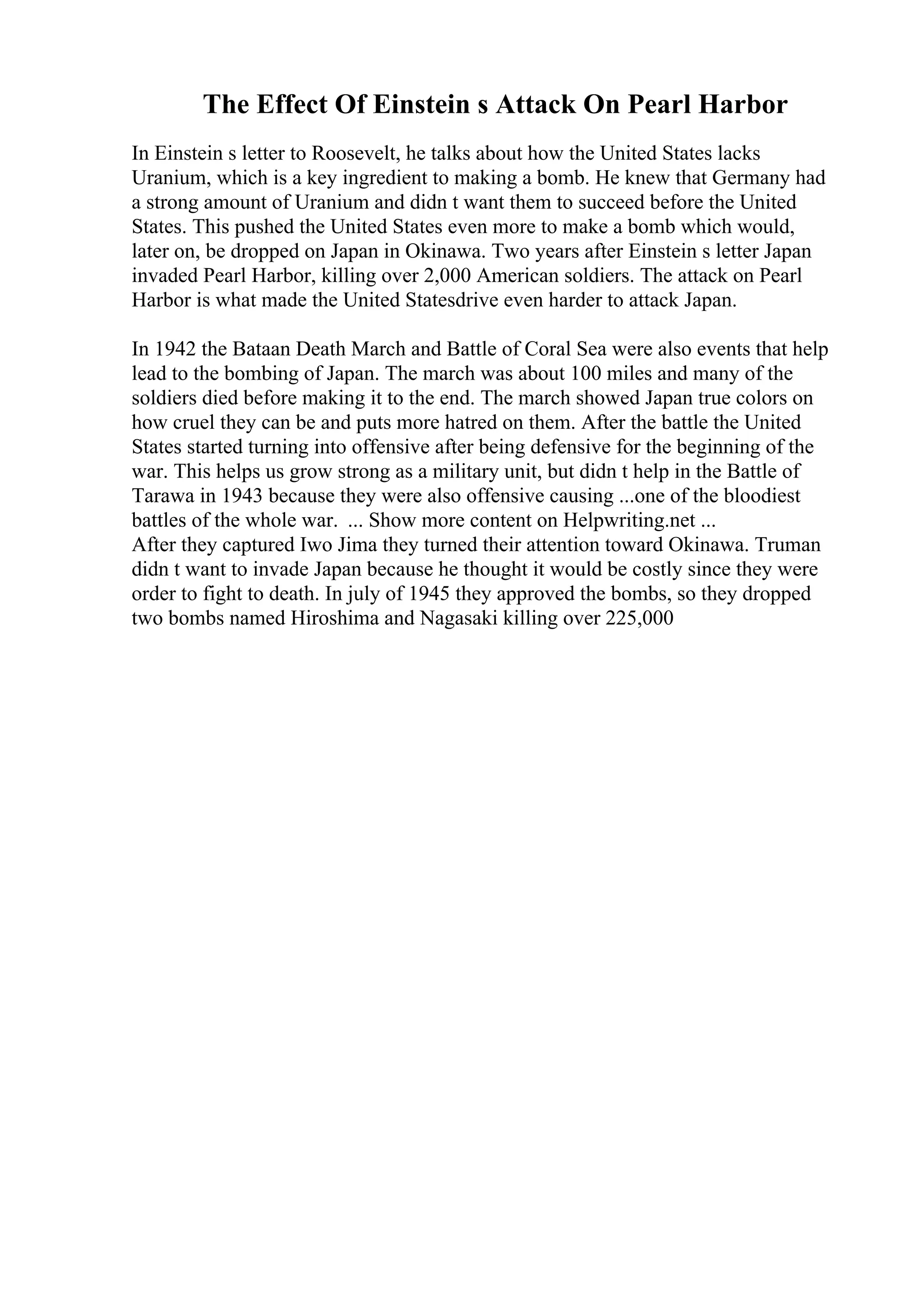 Summary Response Essay Example | PDF