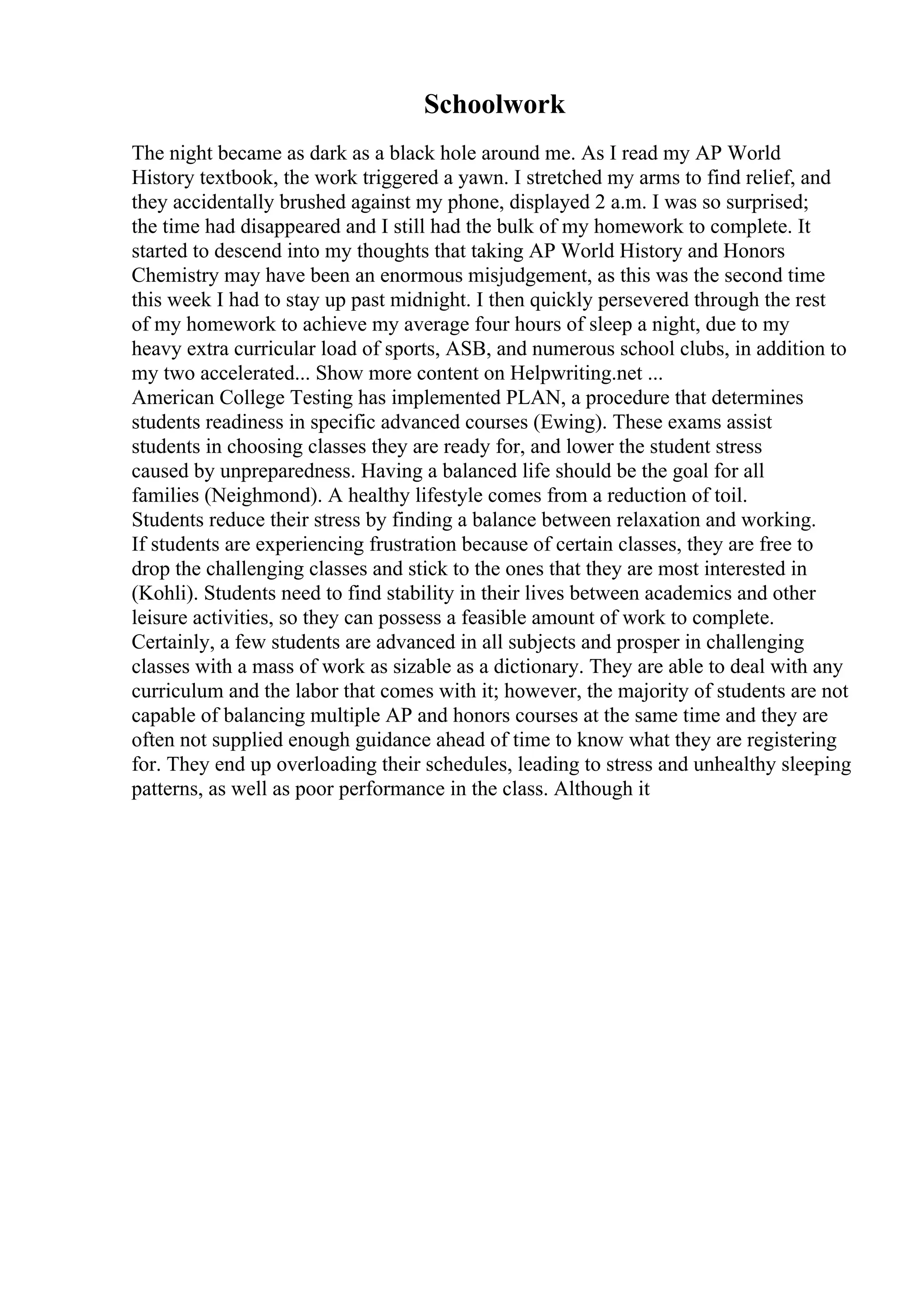 Summary Response Essay Example | PDF