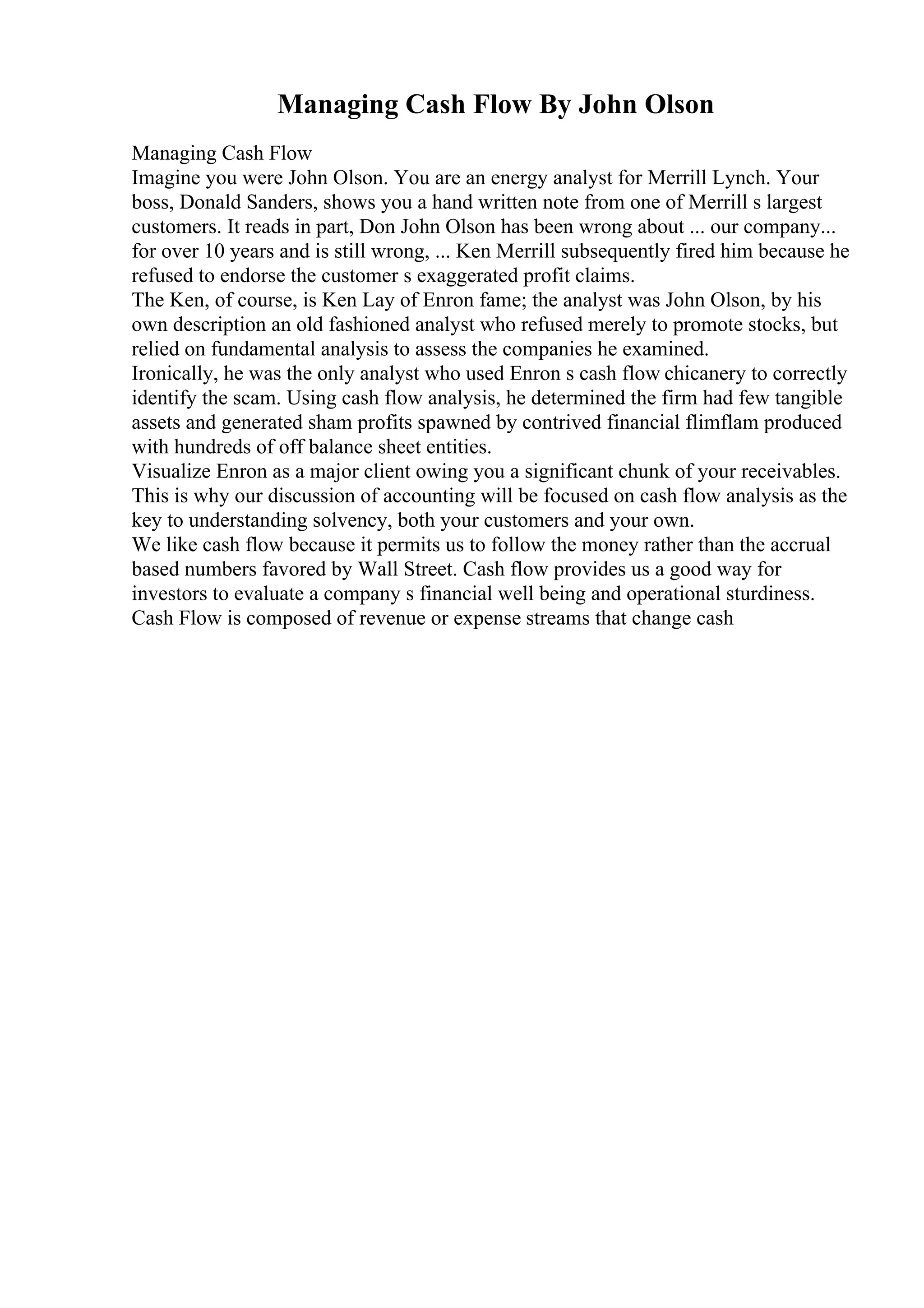 Summary Response Essay Example | PDF