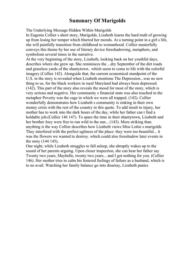 Summary Response Essay Example | PDF