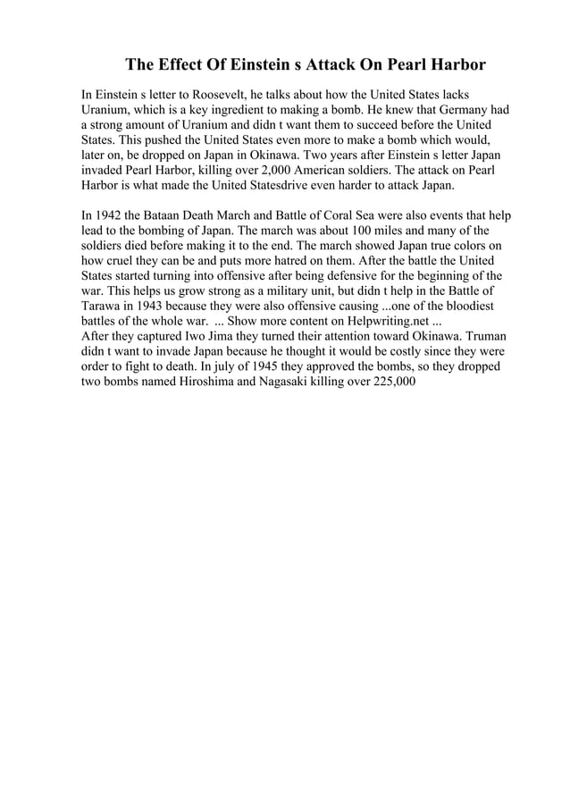 Summary Response Essay Example | PDF