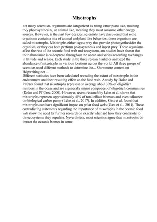 Summary Response Essay Example | PDF