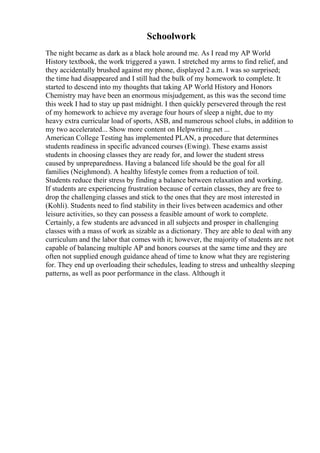 Summary Response Essay Example | PDF