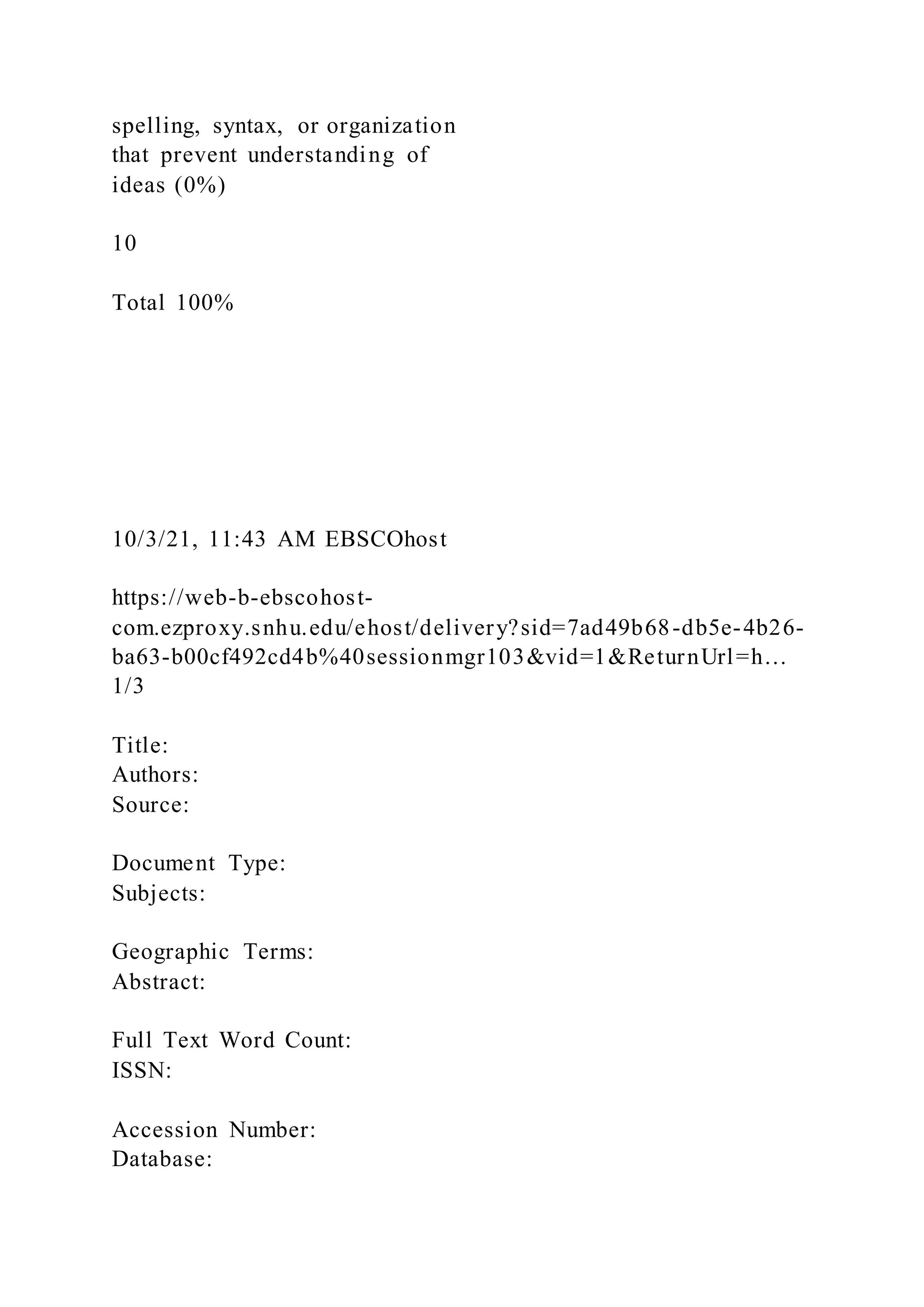 Summary Rubric (simplified grading rubric) = 25 total rubri | DOCX