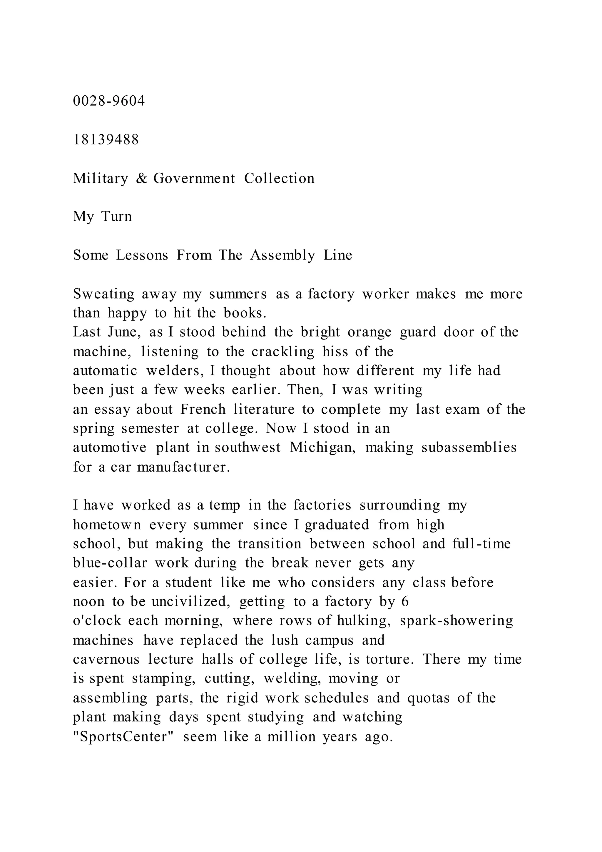 Summary Rubric (simplified grading rubric) = 25 total rubri | DOCX