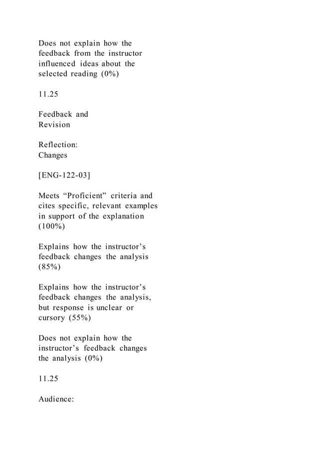 Summary Rubric (simplified grading rubric) = 25 total rubri | DOCX