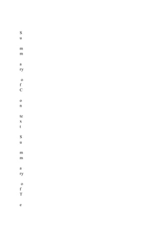Summary Rubric (simplified grading rubric) = 25 total rubri | DOCX