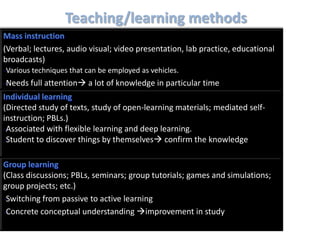 Learning and teaching methods | PPT