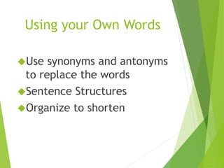 Summary skills | PPT