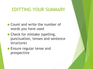 Summary skills | PPT