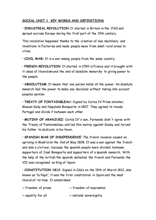 Summary social unit 1 | PDF