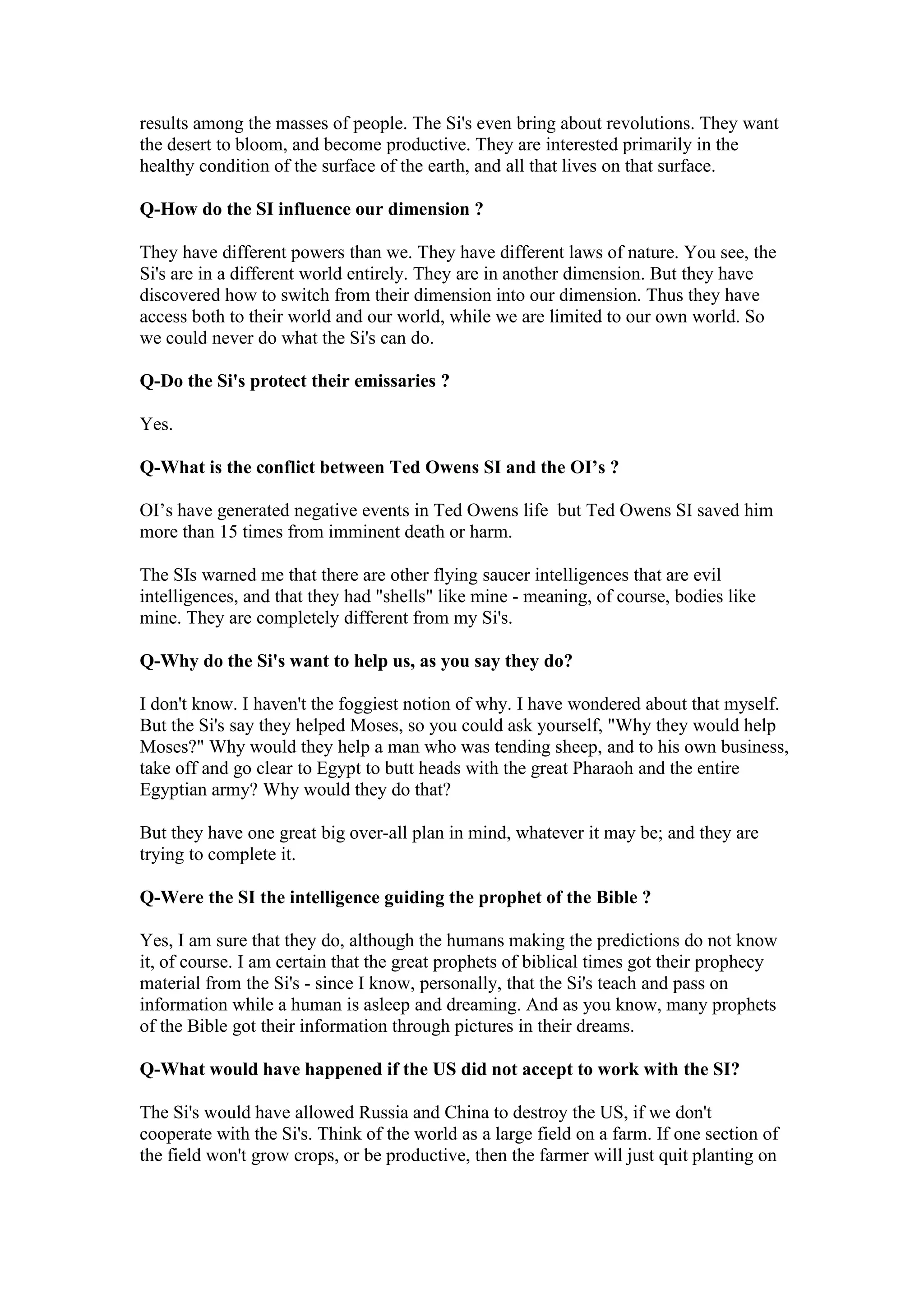 SUMMARY TED OWENS AND CE5. | PDF