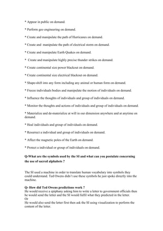 SUMMARY TED OWENS AND CE5. | PDF