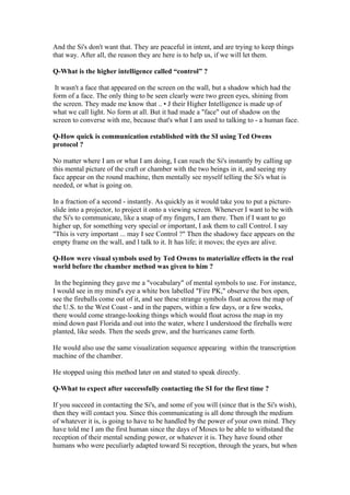 SUMMARY TED OWENS AND CE5. | PDF