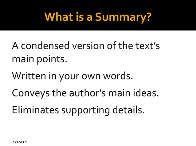 Summary vs precis 1 | PPT