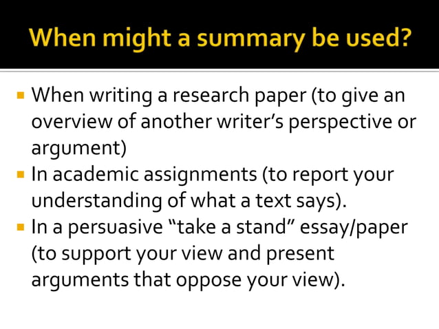 Summary vs precis | PPTX