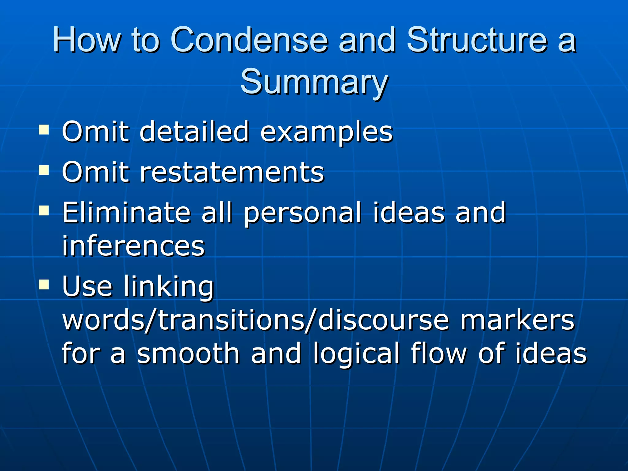 Summary writing | PPT